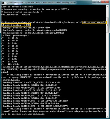 First Chapter | Monkey Test for Android Virtual Machine